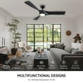 Bestco 52 inch Propeller Ceiling Fan with Light Remote Control 6 Fan ...