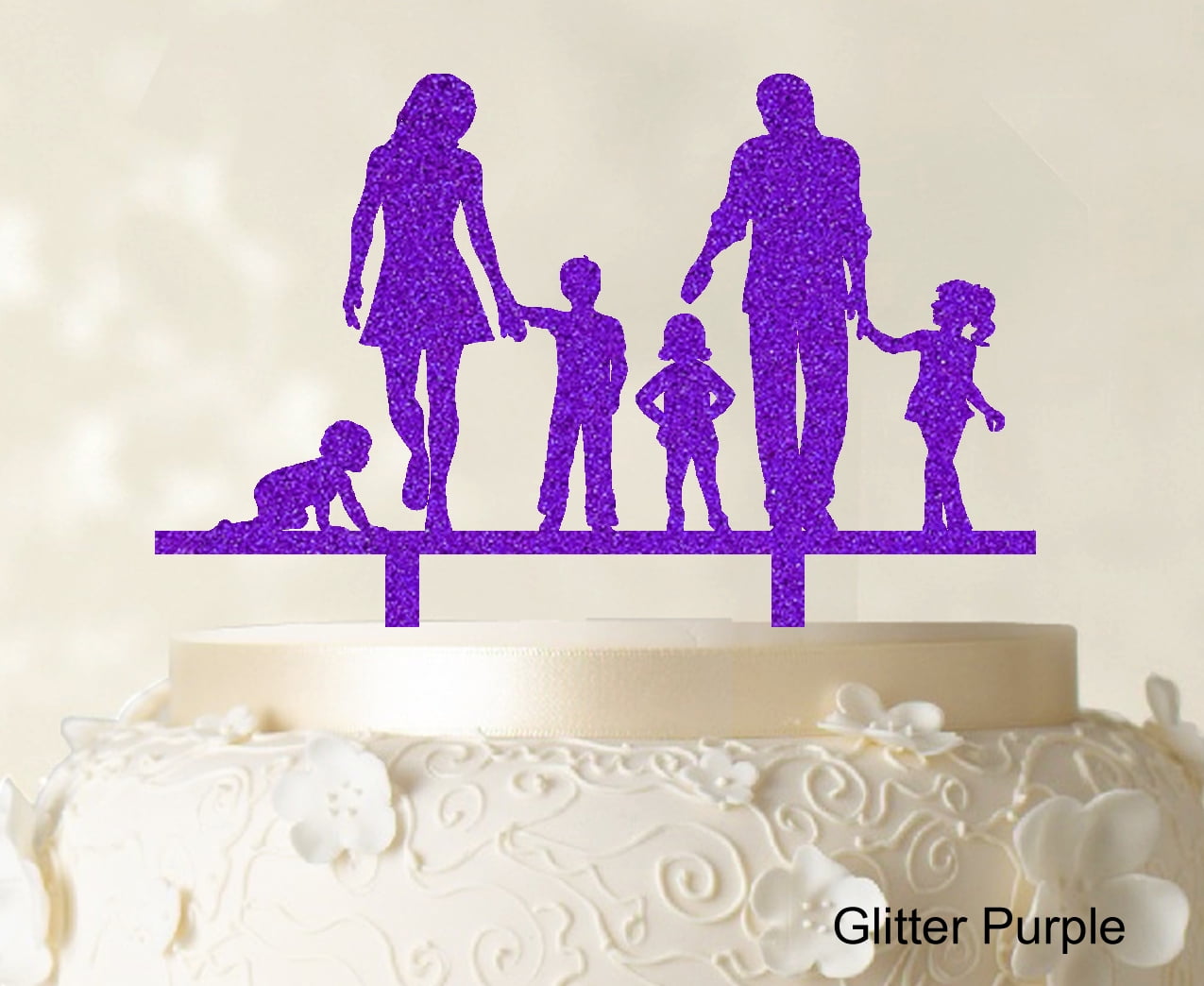 "Personalized Family Cake Topper Custom Silhouette Wedding Cake Topper ...