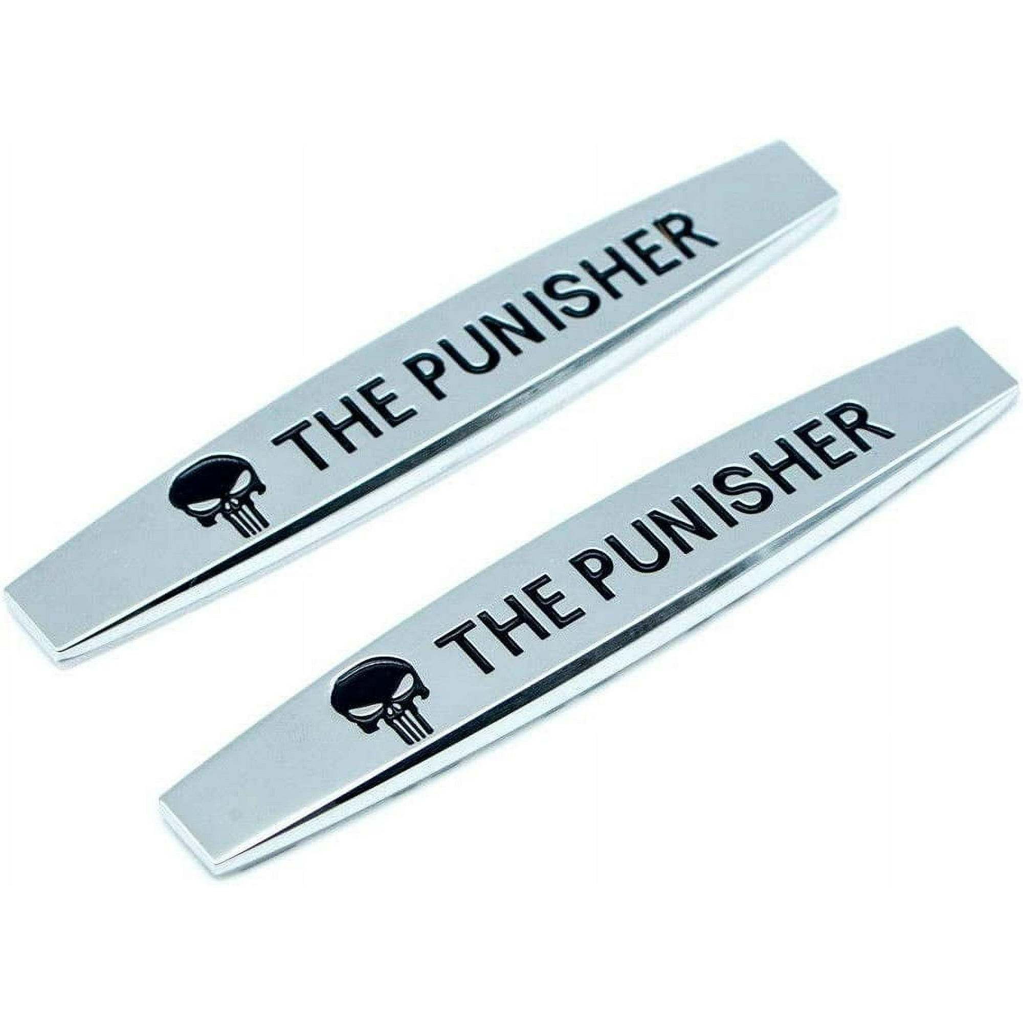 Click here for Unbranded 2x The Punisher Skull Silver Car Emblem... prices