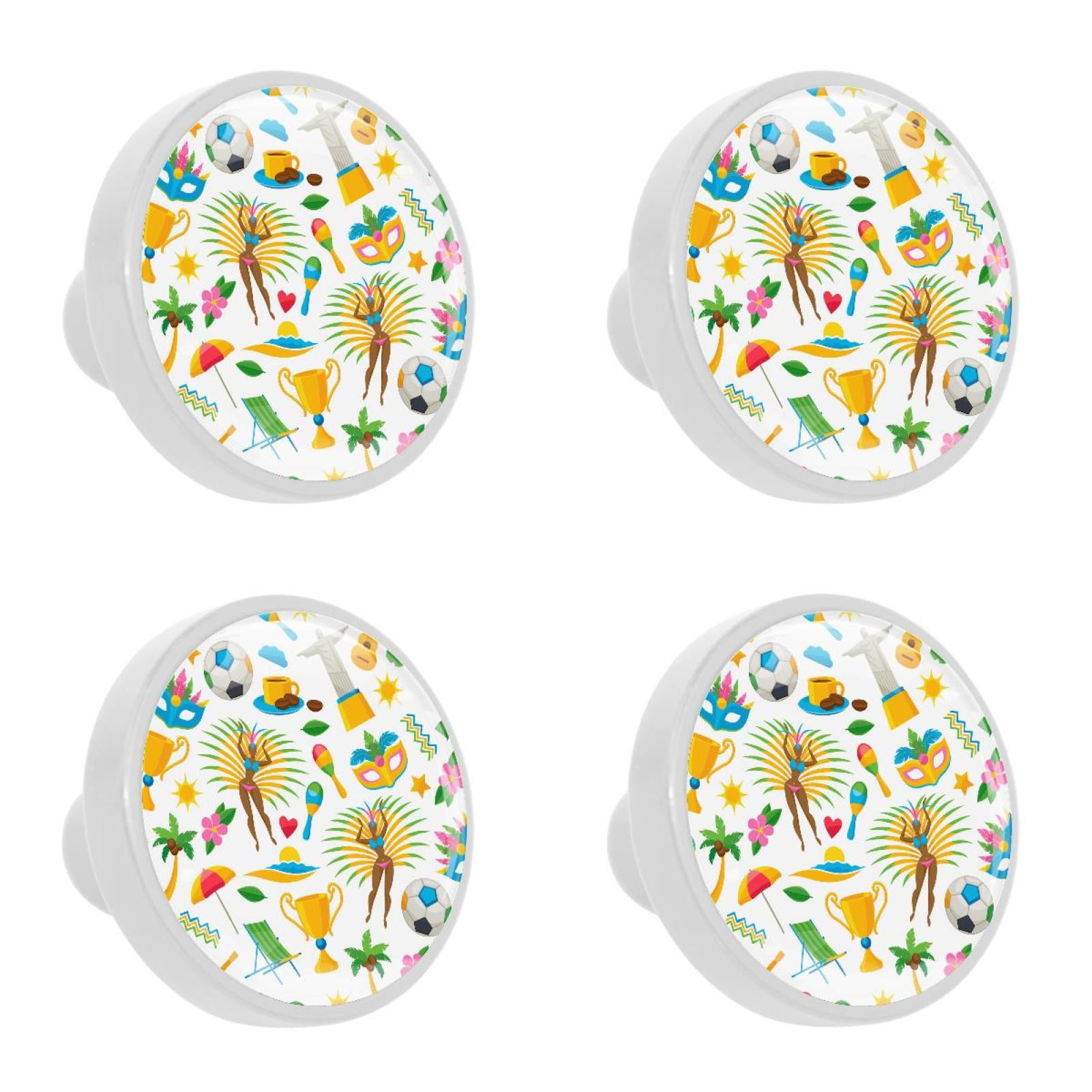 4 Pcs Summer Beach Knobs for Kitchen Cabinet Cupboard Dresser Bookcase ...