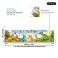 4x16 Inch Aluminum Sign Cartoon Dinosaur Birthday Party Celebration ...