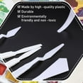 30 Pcs Paint Spatula Tools Plastic Painting Palette Knives White Art ...