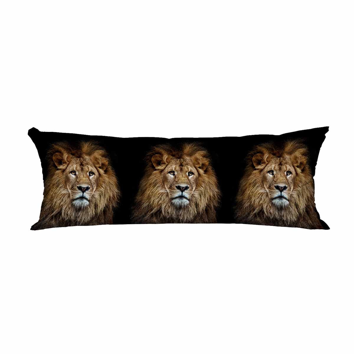 PKQWTM Color Lion Portrait Long Body Pillow Case Cover Pillow Cushion ...
