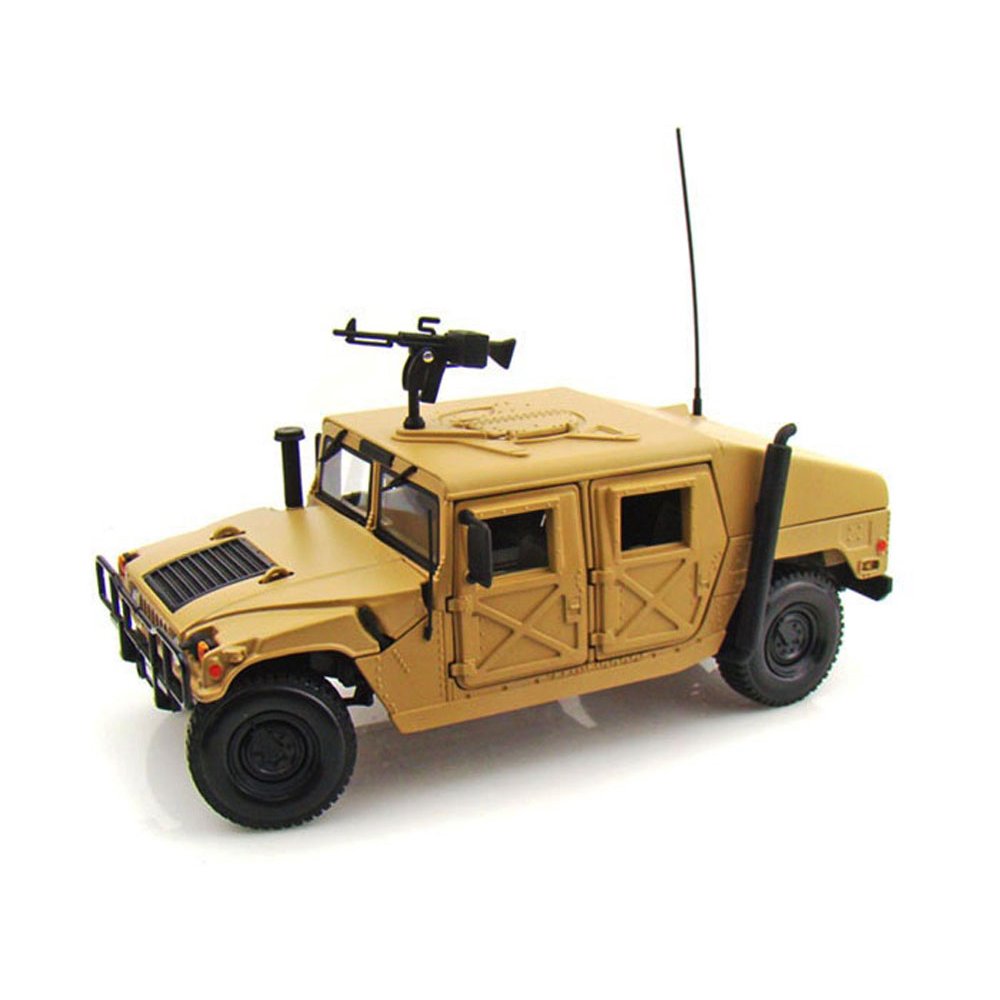Hummer Humvee w/ Gun, Sand - Maisto Premiere 36874 - 1/18 Scale Diecast ...