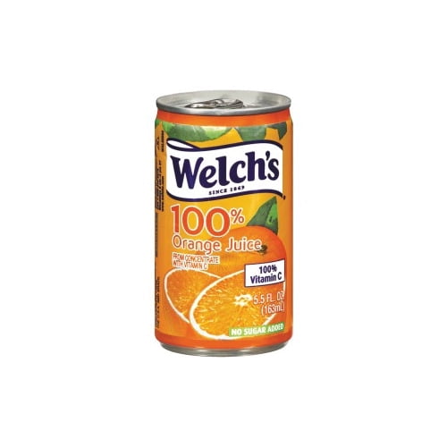 Welch's 100% Orange Juice Cans Ready-to-Drink - Orange Flavor - 5.50 fl ...