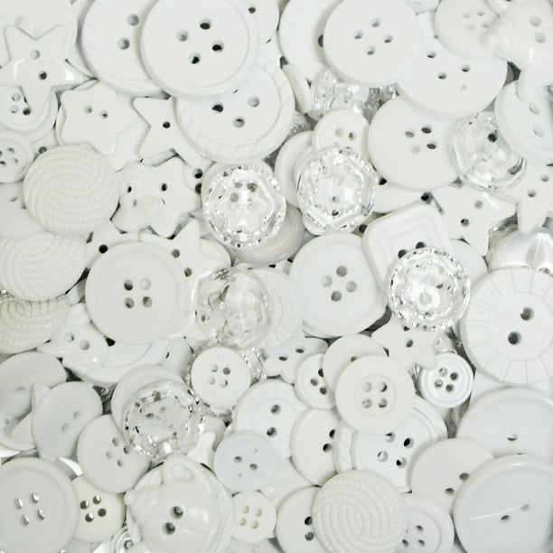 Favorite Findings Big Bag Of Buttons-White 4oz - Walmart.ca