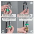 Quick Connect Hose to Faucet Coupler and Fitting Dual Thread by 3/4 in ...