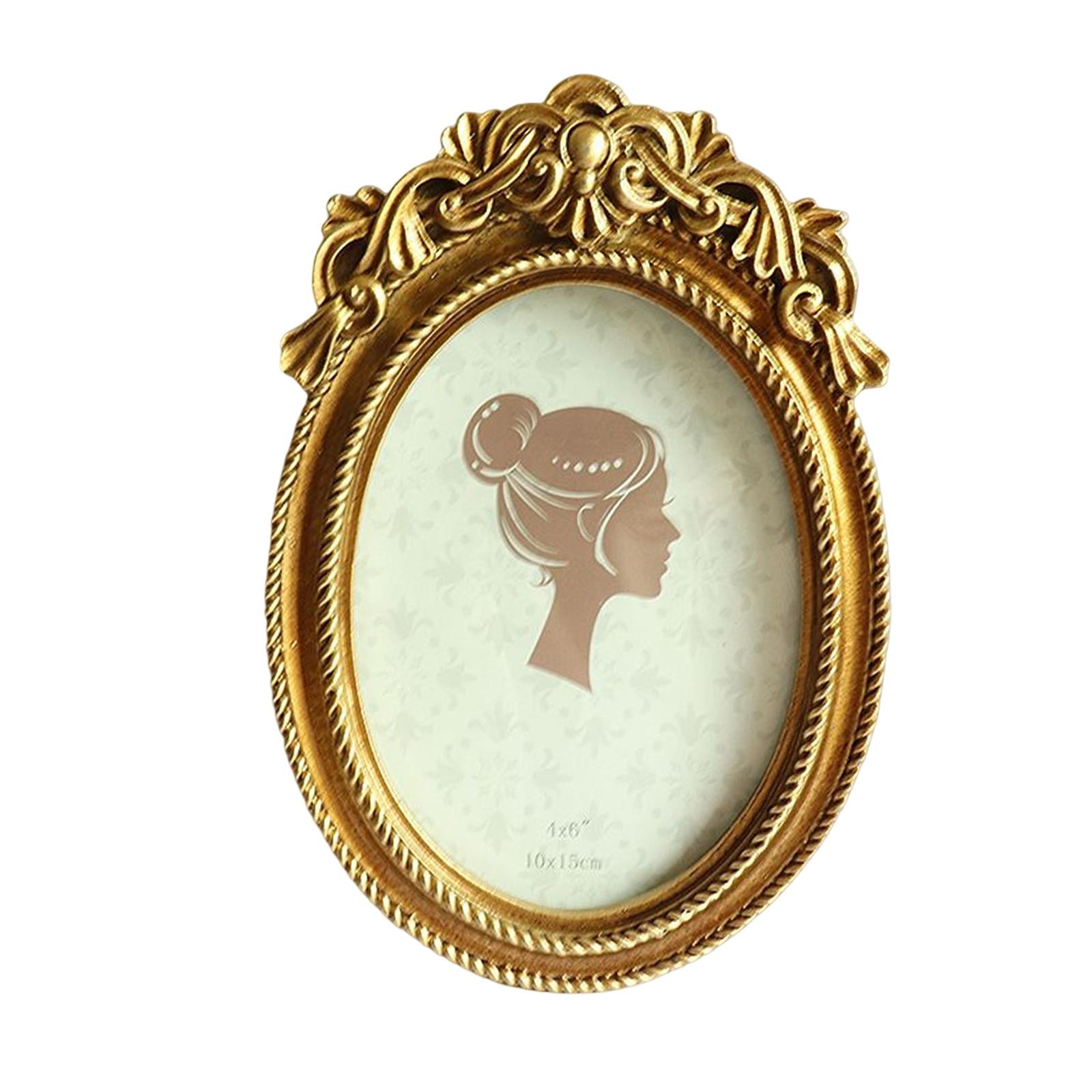 Vintage Style Picture Frame, Tabletop Wall Hanging Photo Display Frame ...