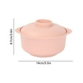 Heat-Resistant Plastic Soup Bowl for Instant Noodles, Insulating ...