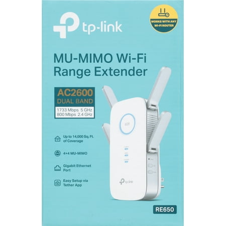 TP-LINK AX3000 MESH WI-FI 6 EXTENDER. 574 MBPS AT 2.4GHZ, 2402 MBPS AT ...