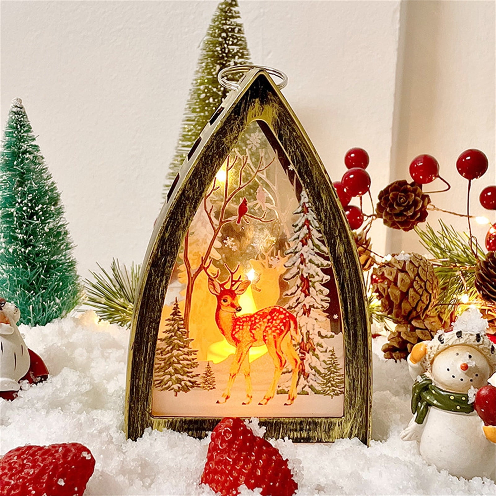 Topllc Christmas Decorations Christmas Water Injection Led Christmas Night Christmas Ornament Gift Christmas Tree Pendant Christmas Ornaments For Part