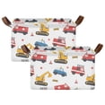 Cartoon Vehicles Collapsible Storage Bin Open Home Shelf Basket Water ...