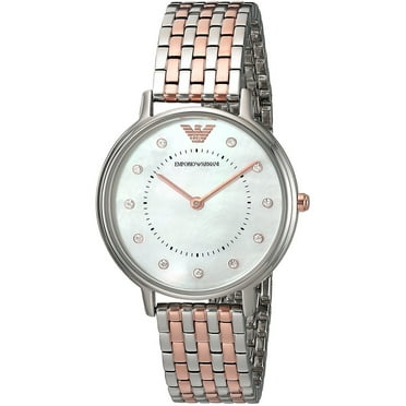 Emporio Armani Women's Gianni Mother of Pearl Mesh Strap Watch AR1955 ...