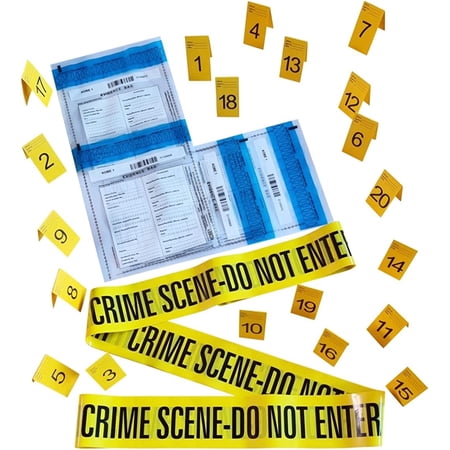 Kobe1 Crime Scene Do Not Enter Barrier Tape, Evidence Collection Bags ...