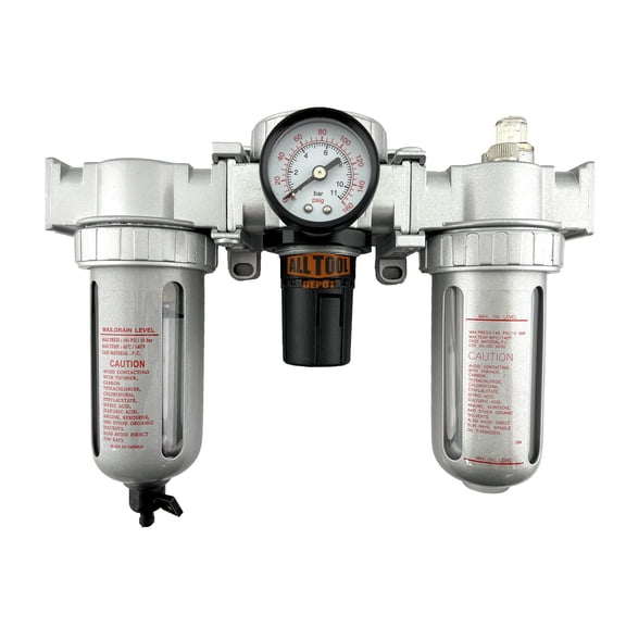 Compressed Air Filter, 1/4 in (NPT), Sub-Micronic, For Use with Plasma ...