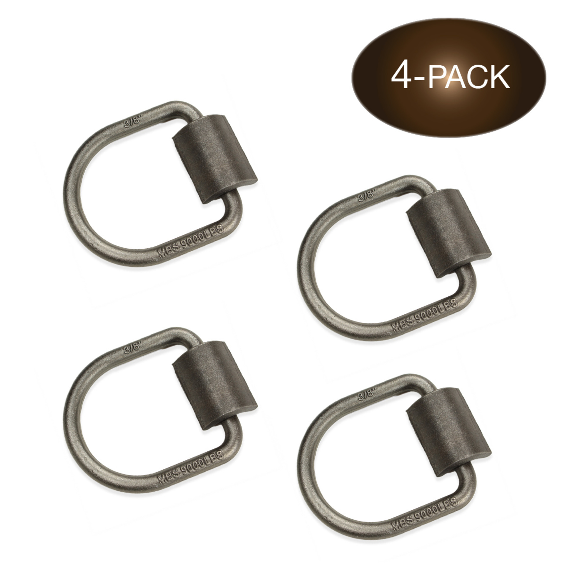 "Dc Cargo Mall FOUR Weld-On D Ring Tie Down Anchors , 3/8"" Forged ...