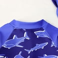 CAIVO Kids Boys Cartoon Shark Printed One-Piece Swimsuit With Matching ...