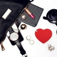 BESTYASH Stylish Small Heart Shaped Pocket Mirror with Durable PU Cover ...