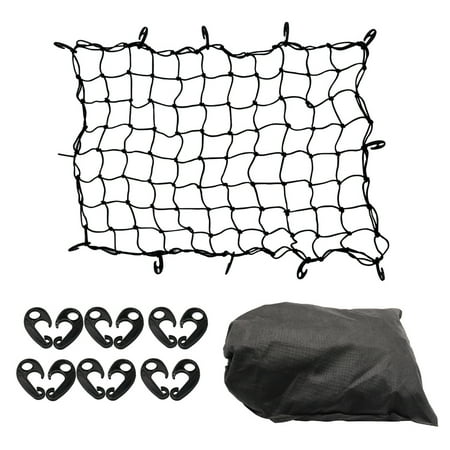 Luggage Net Bungee Cargo Net Strech Super Duty Mesh Holds Adjustable ...