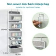 Gray Over Door Hanging Organizer Wall Closet Bag with 5 Pockets for ...