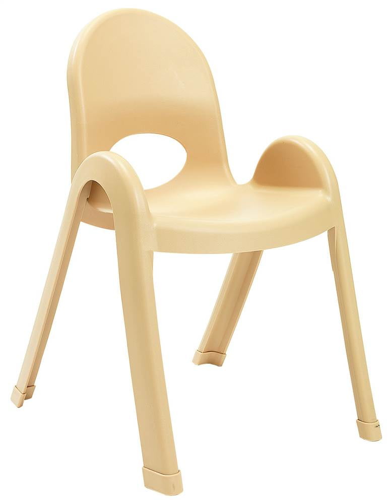 Angeles 13 in. Kids Stacking Chair in Natural Tan - Set of 4 - Walmart.com
