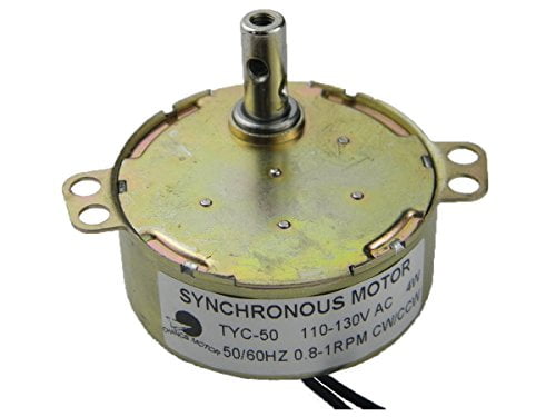 CHANCS TYC-50 Low Speed Synchronous Motor 110V AC 0.8-1RPM CW/CCW Small ...