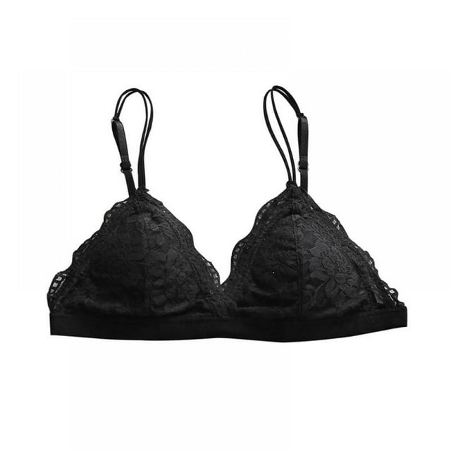 Triangle Cup Bra Lace Thin Bra Seamless Bra Full Cup Bra Gather Bra ...