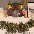 2 count Christmas Lighted Lamps with Red Cardinal Figurines Light up ...