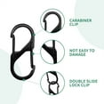NOGIS 20 PCS Zipper Lock Clips Theft Deterrent, Dual Opening Zipper ...