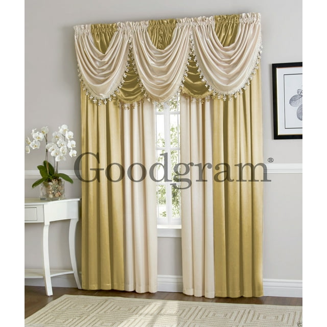 Ultra Luxurious Complete Hyatt Window Curtain & Fringed Valance ...