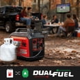 PowerSmart Portable Equipment 3800-Watt Dual Fuel Generator, Quiet ...