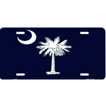 South Carolina State Flag Novelty Metal Vanity License Tag Plate ...