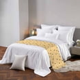 Cartoon Style Bees Bed Runner Twin Size Yellow Honeycomb Cute Animal ...