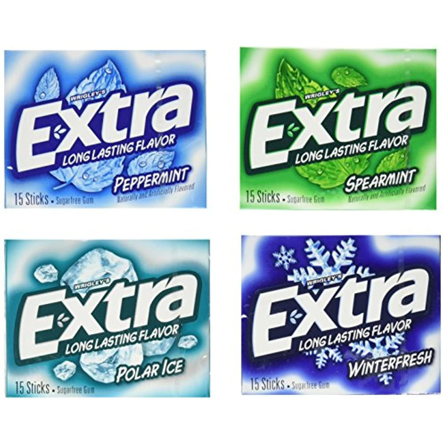 Extra Sugarfree Mint Gum Variety Box, 18 Count - Walmart.com