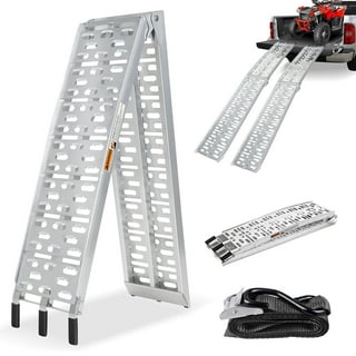 Clevr 7.5' Set of 2 Truck ATV Folding Aluminum Loading Ramps, 90" Long ...