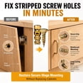 6×14mm Short Expansion Screw Set for Cabinet Hinge Repair & Stripped ...