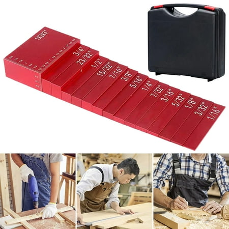 15Pcs Aluminum Alloy Setup Blocks Height Set Woodworking Set up ...