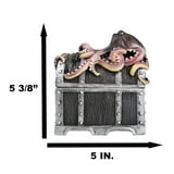 Nautical Marine Ocean Octopus Kraken Guarding Treasure Chest Decorative ...