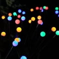 2 Pack Colorful Solar Firefly Lights, Waterproof Swaying LED Landscape ...