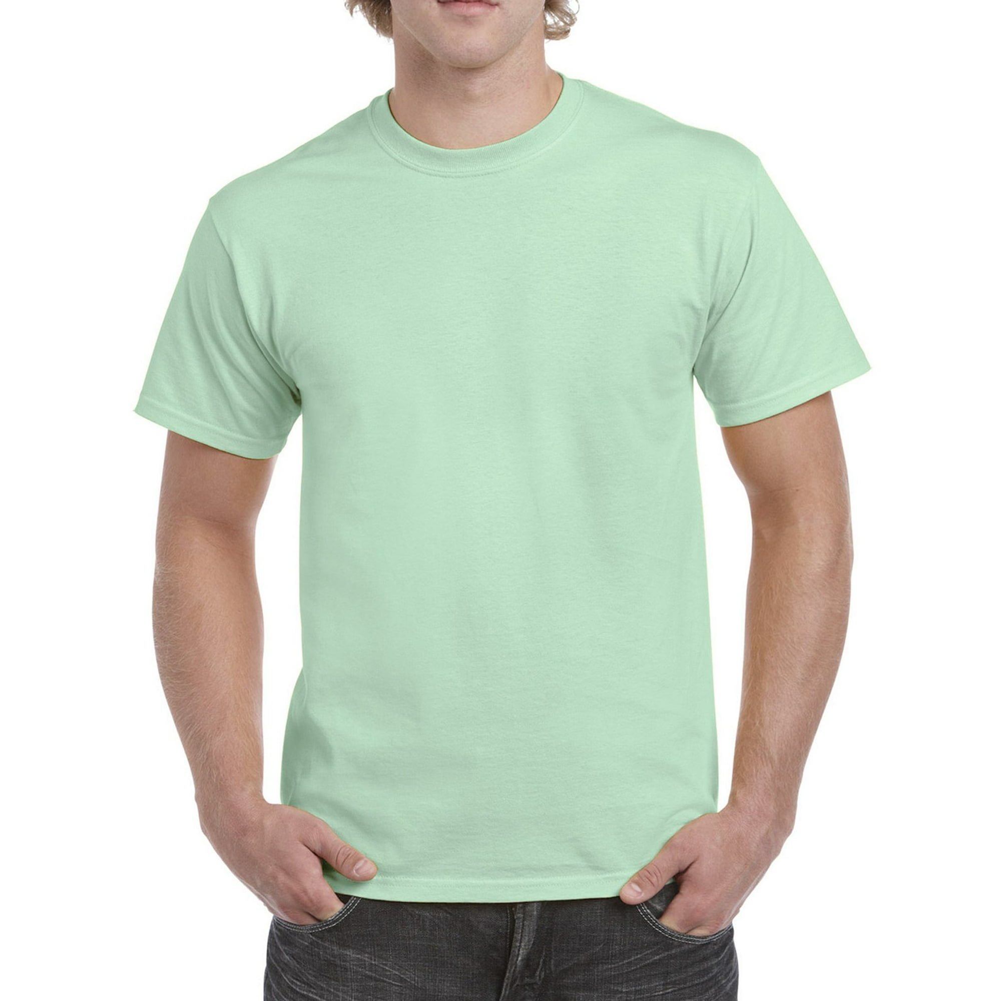 Click here for Gildan Mens Heavy Cotton T-Shirt  M  Mint Green prices