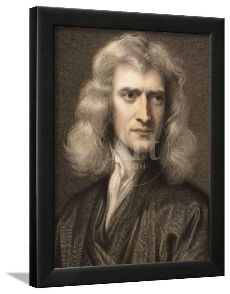 1689 Sir Isaac Newton Portrait Young, Figurative Framed Art Print Wall ... 1689 Sir Isaac Newton Portrait Young, Figurative Framed Art Print Wall ...