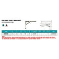 STAINLESS FOLDING TABLE BRACKET 16" (S3835-0400) - Walmart.com