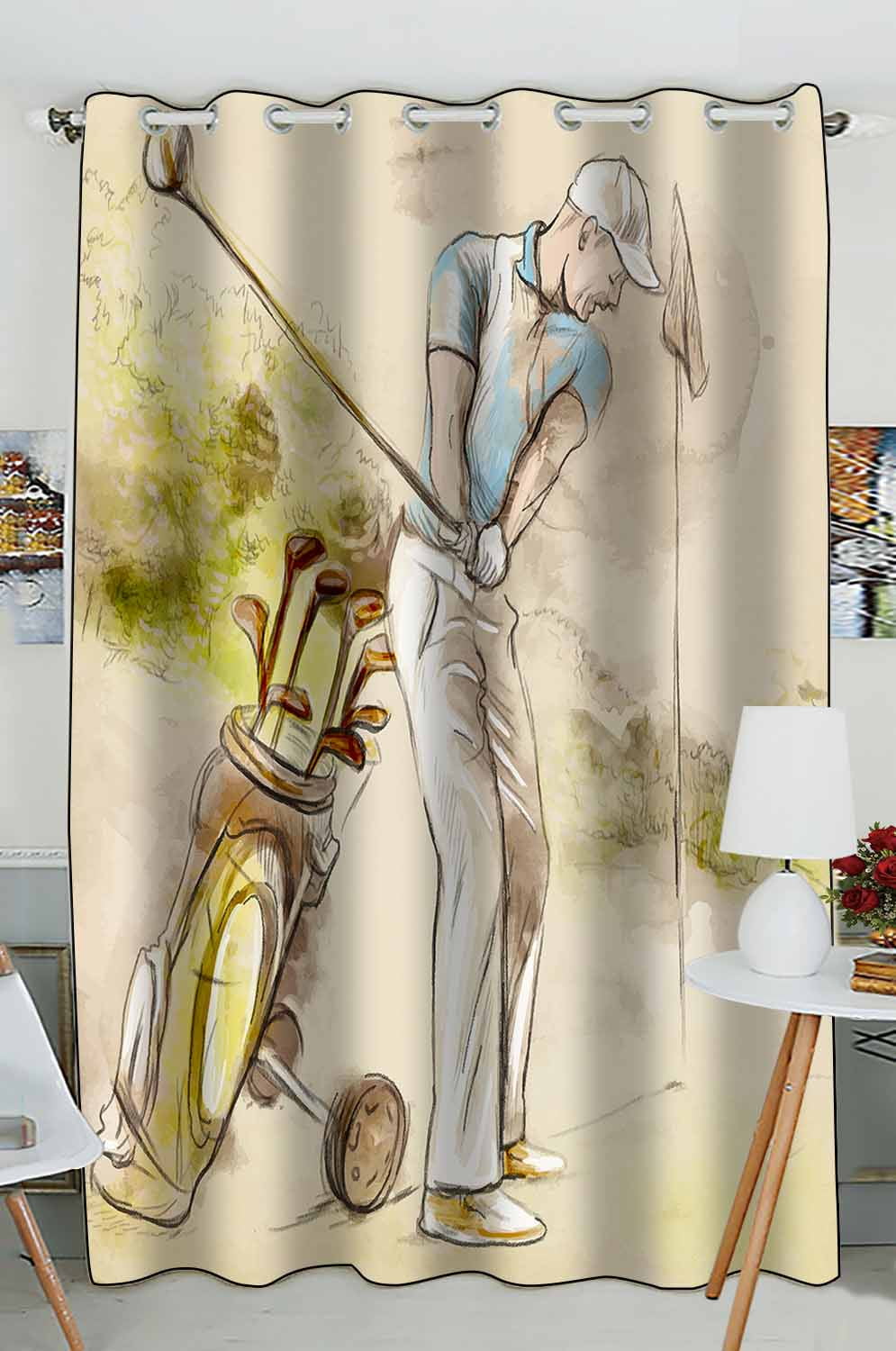 PKQWTM Posture Golf Swing Practical heat insulation Shading Window ...