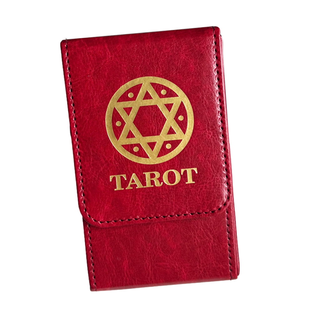 Transemion Portable Tarot Card Storage Case Waterproof PU Made For ...