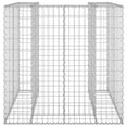 vidaXL Gabion Wall for Garbage Bins Galvanized Steel Stone Basket ...