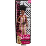 Barbie Fashionistas Doll #135 With Vitiligo, Petite Body, Striped Dress ...