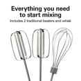 Hamilton Beach 6 Speed Handheld Mixer with Storage, Whisk, Beaters, 250 ...