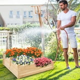 Patiojoy 3-Tier Raised Garden Bed Wooden Elevated Planter Box with Open ...