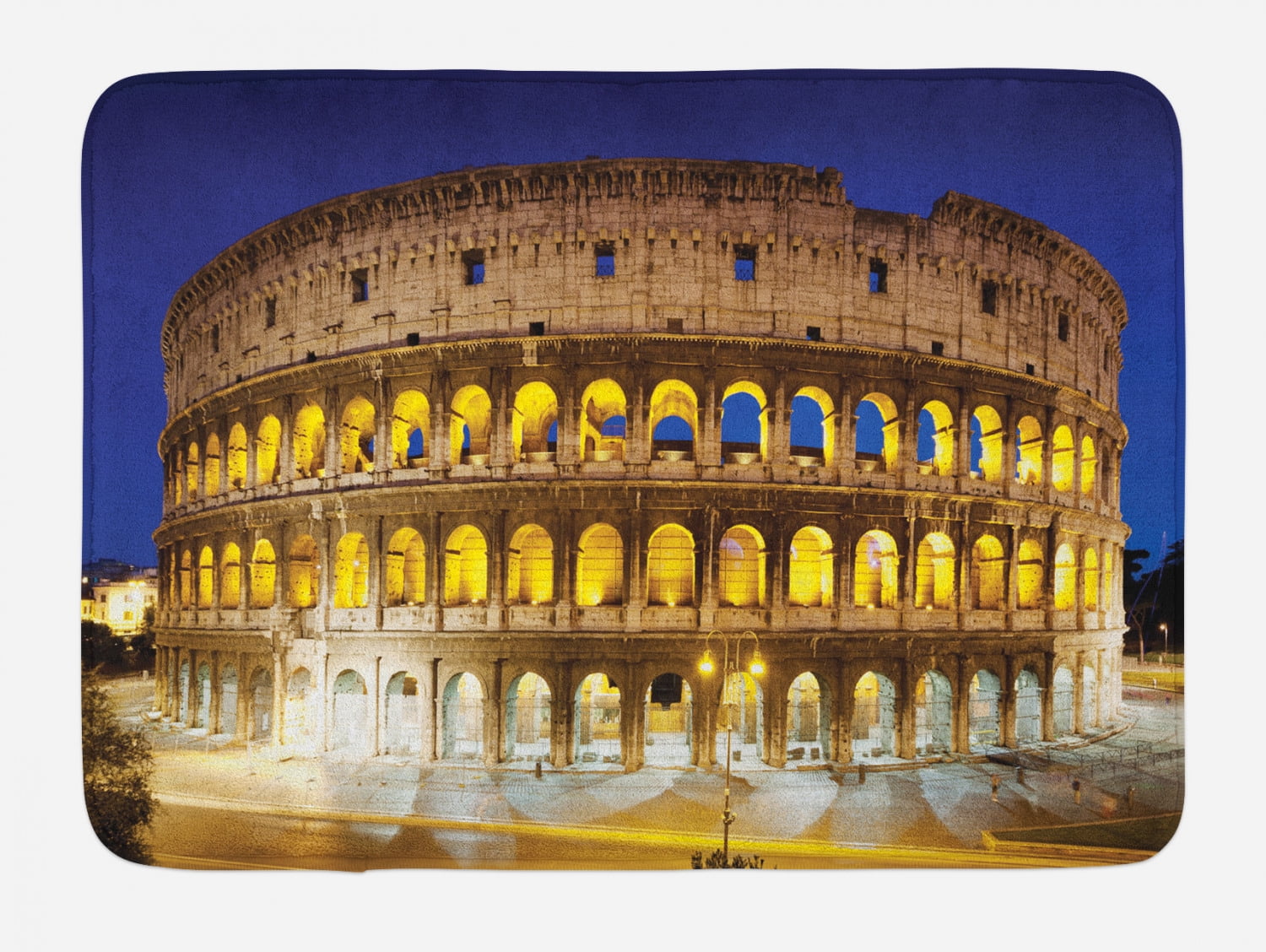 The Colosseum Bath Mat, Historic Imperial Roman Architecture European ...