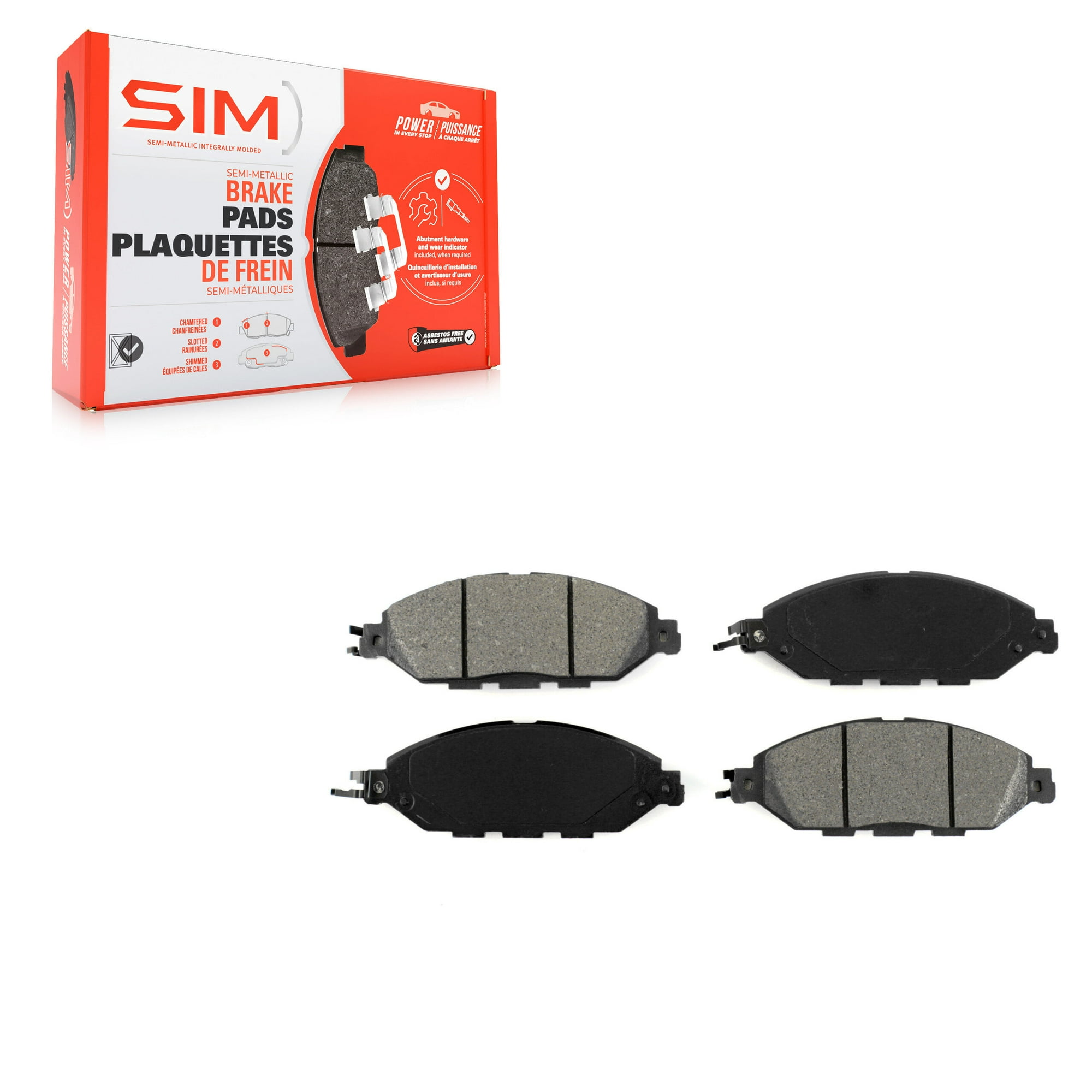 Sim Front Semi-Metallic Disc Brake Pads Sim-1649 For Car Nissan Murano Pathfinder Infiniti Qx60 Jx35
